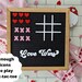 Tic-tac-toe Letter Board Icons - Happy Valentine's Day - Hugs and ...