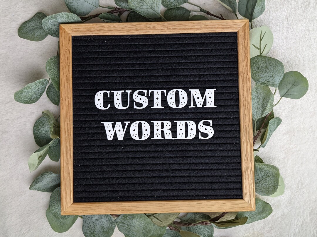 Custom Letter Board Name or Word - Flower Letters - Newborn Photo Prop ...