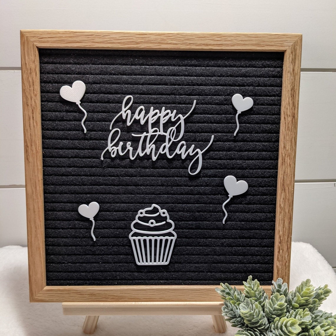 Happy Birthday Letter Board Icons Party Felt Board Accessory - Etsy