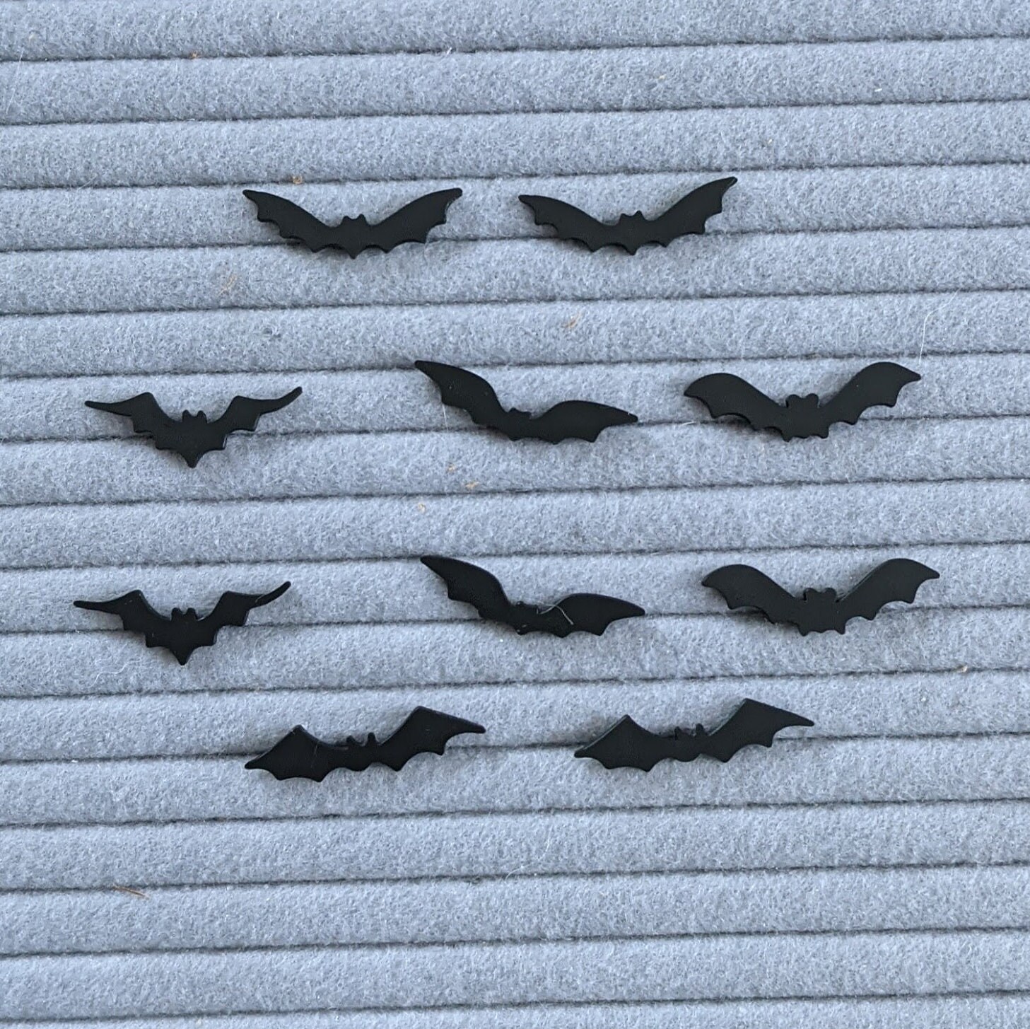 Bats Letter Board Icons Mini Flying Animal Happy Halloween - Etsy