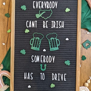 Beer Glass Letter Board Icon - St. Patricks Day Irish Pub - Cheers Pint ...