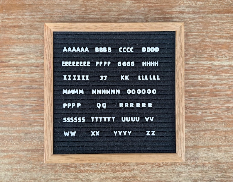 Letter Board Alphabet Micro Mini Font - Tiny Letters Felt Boards ...