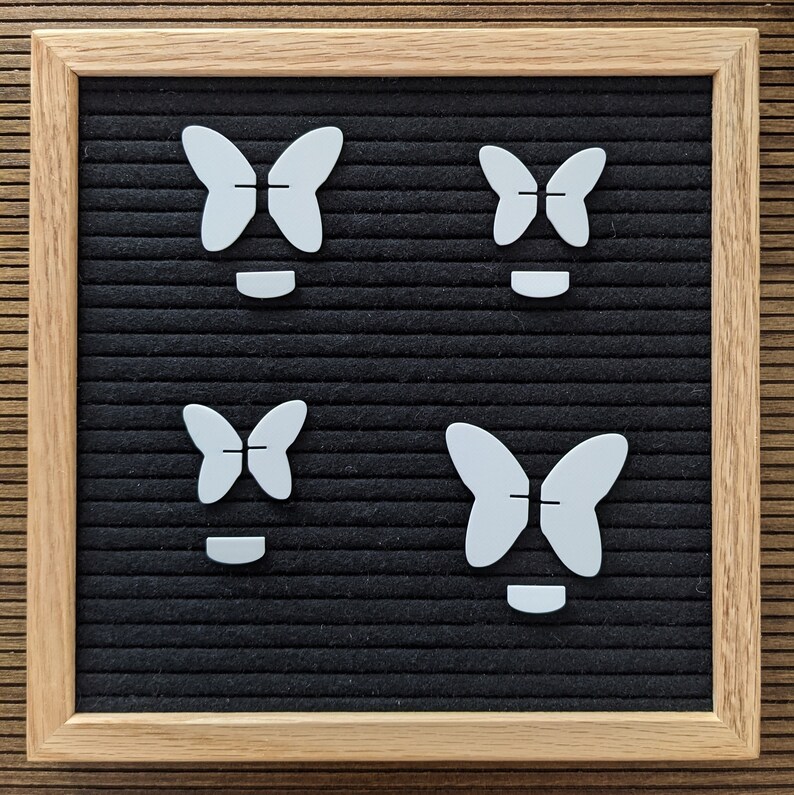 Butterflies Letter Board Icons - Springtime Felt Board Accessory ...