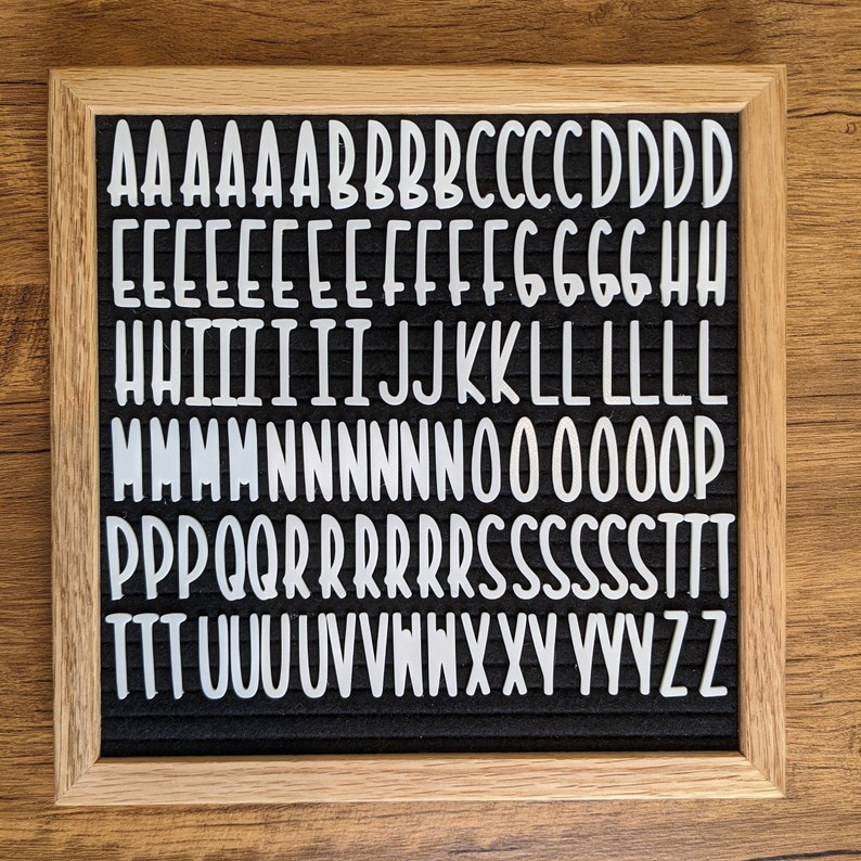 Letter Board Letters Farmhouse Boho / 1 Inch Skinny Alphabet | Etsy