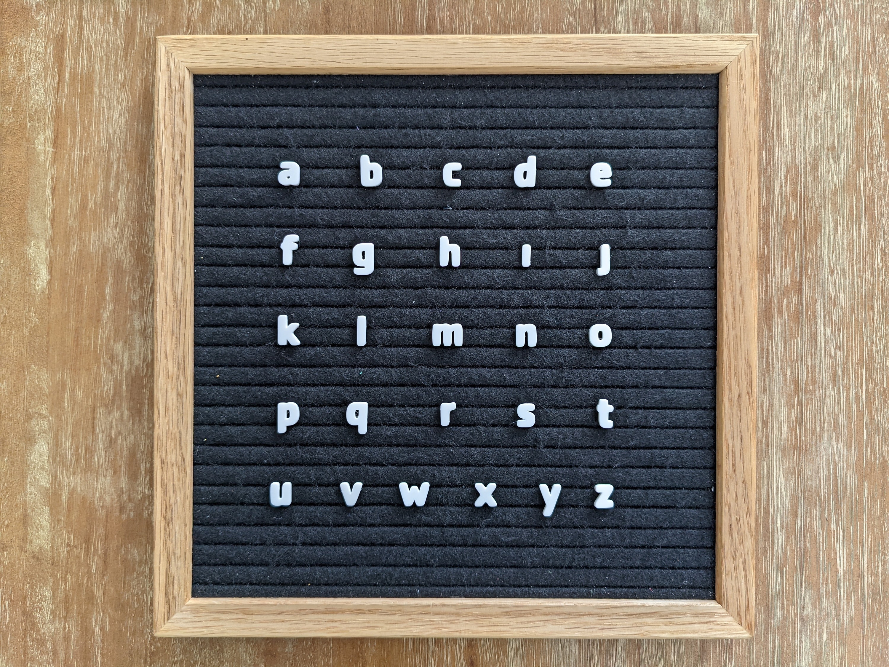 Letter Board Alphabet Mini Bold Font - Tiny Letters Felt Boards - Lower ...