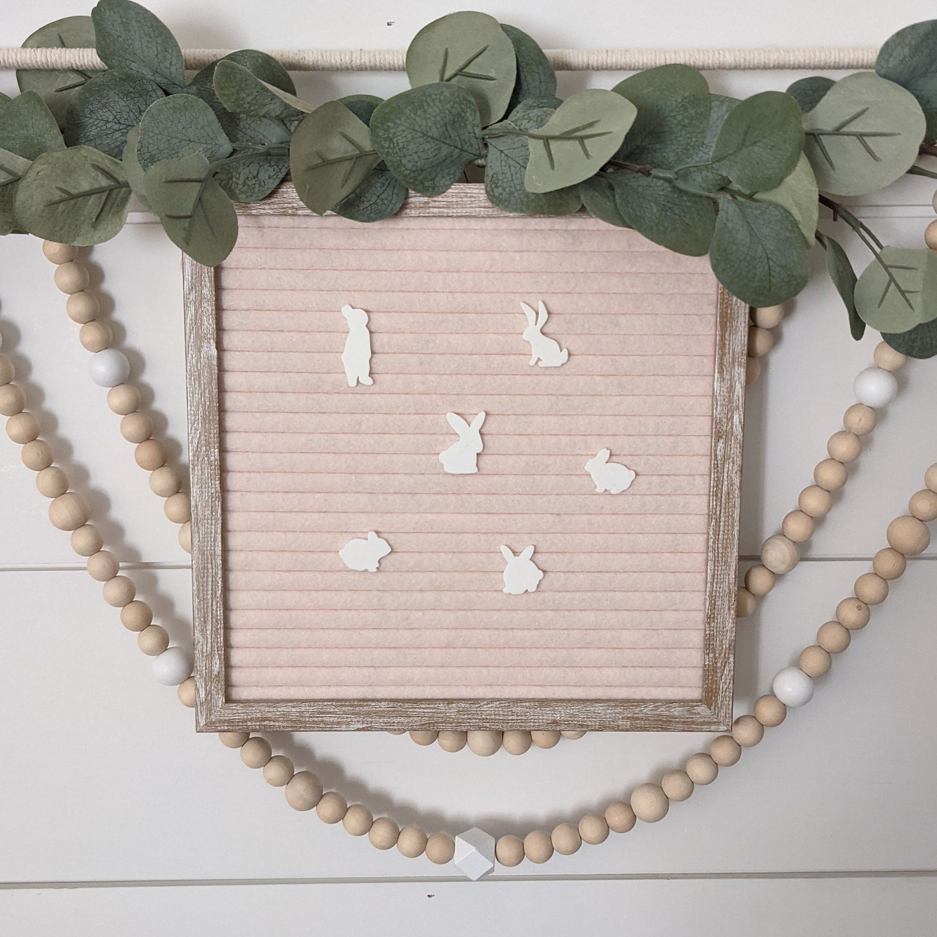 Easter Bunnies Letter Board Icons Springtime Felt Board | Etsy