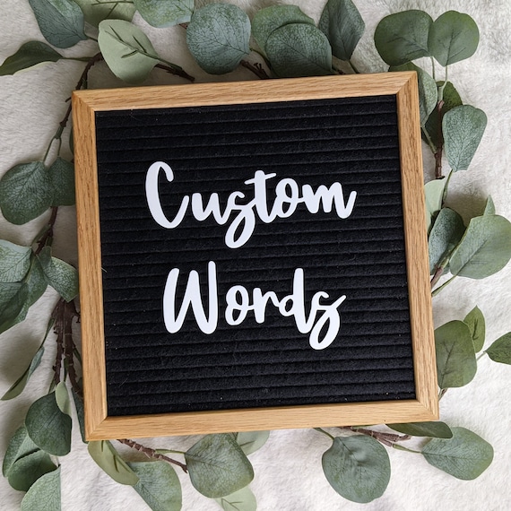 Custom Letter Board Name or Word Cursive Script Newborn - Etsy