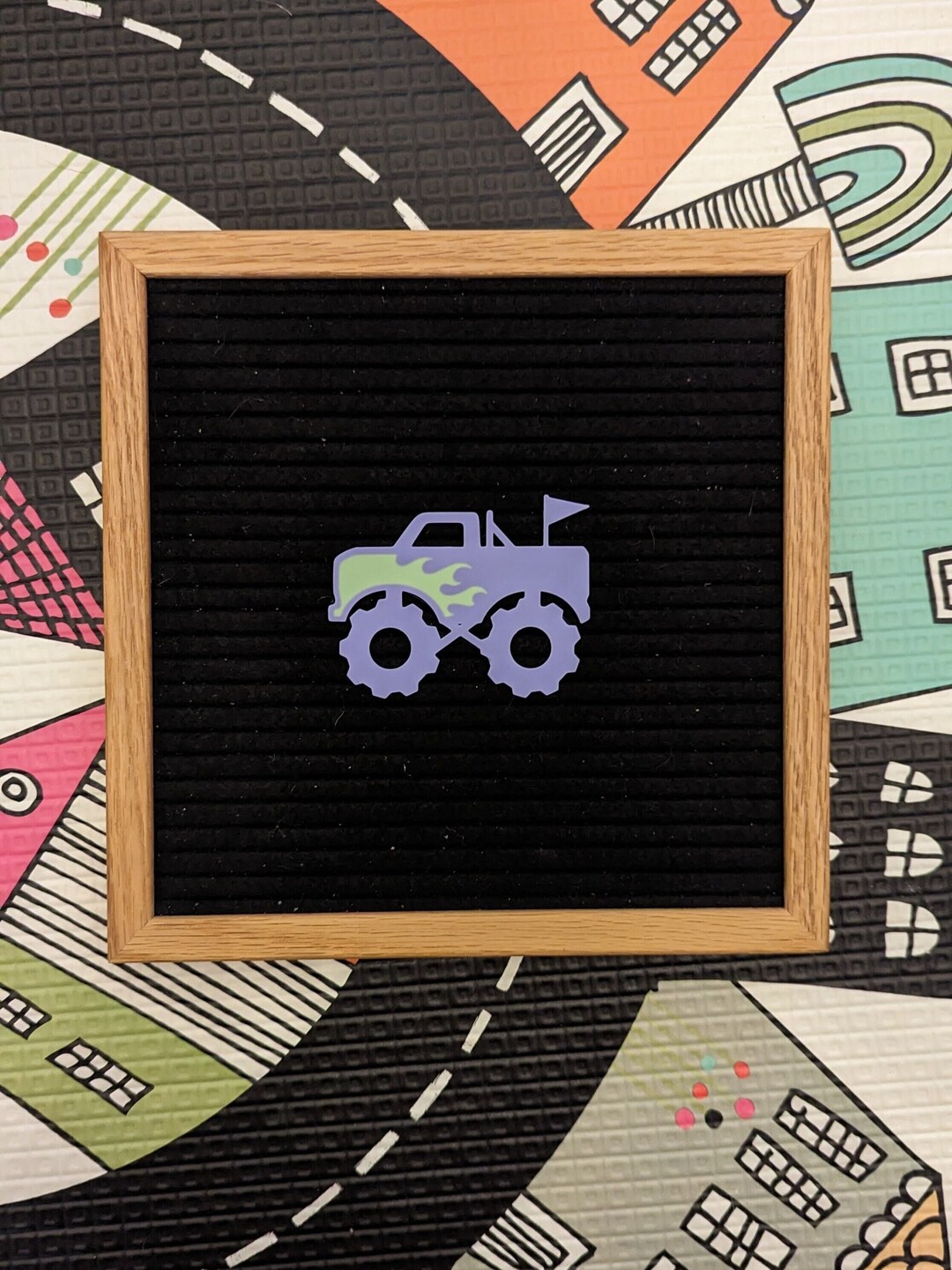 Monster Truck Letter Board Icon - Off-road Vehicle - 4 Wheel Drive ...