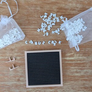 Mini Letter Board Set - 4x4 Inch 3d-printed Letter Board - Changeable ...