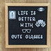 Optometry Letter Board Icons Phoropter, Glasses, Contact Case, Eye ...