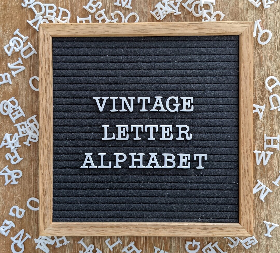 Letter Board Alphabet Vintage Letter Font - Letters Felt Boards ...
