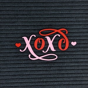 XOXO Letter Board Icons - Happy Valentine's Day - Hugs and Kisses ...