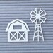 Barn and Windmill Letter Board Icons / Farmhouse, Ranch, Garden ...