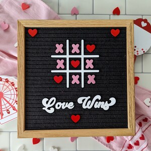 Tic-tac-toe Letter Board Icons - Happy Valentine's Day - Hugs and ...