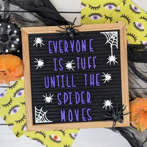Spider and Spider Web Letter Board Icons - 6 Legged Insect - Happy ...