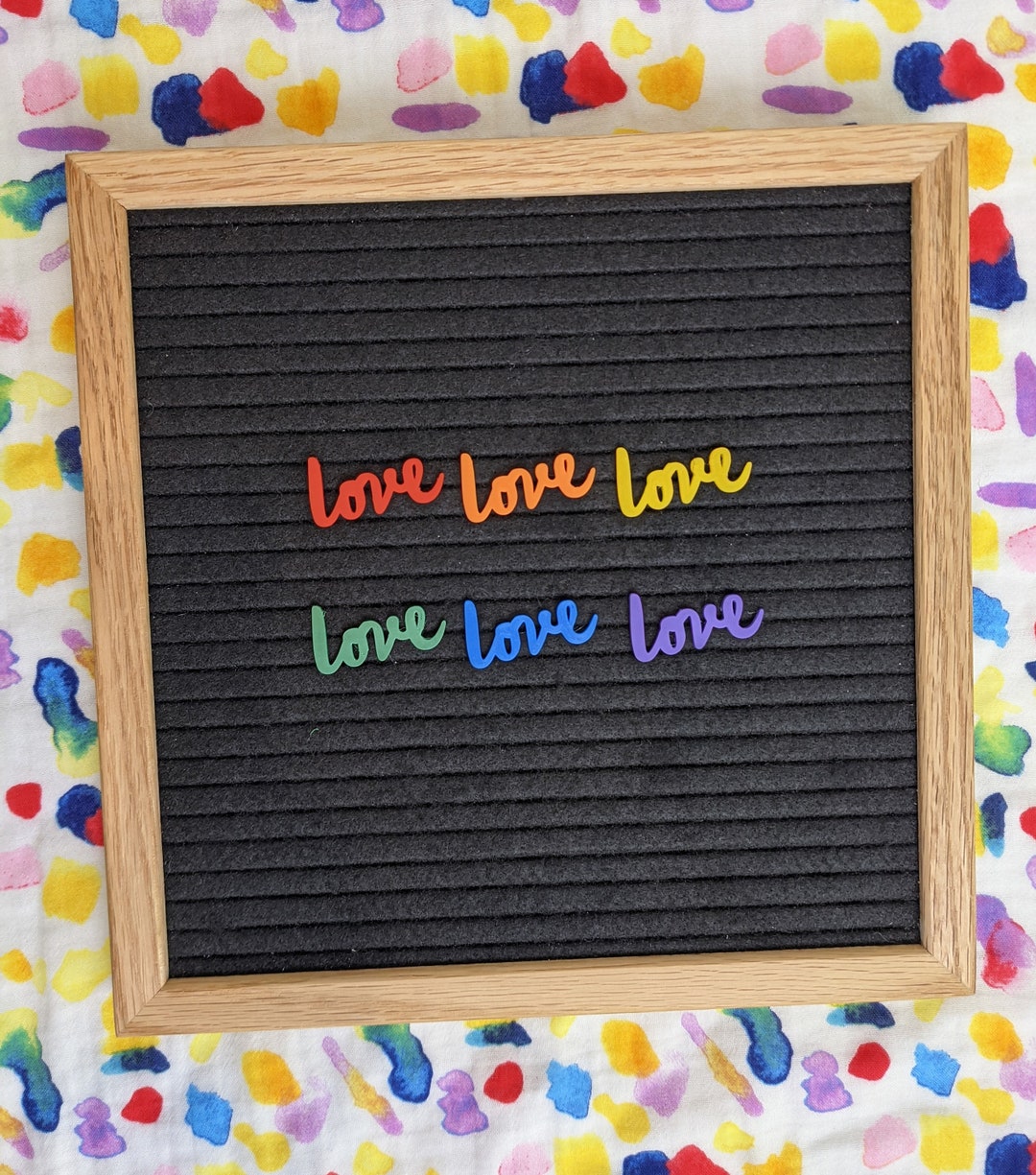 Love Letter Board Icon / Rainbow Felt Board Accessories / Valentine's ...