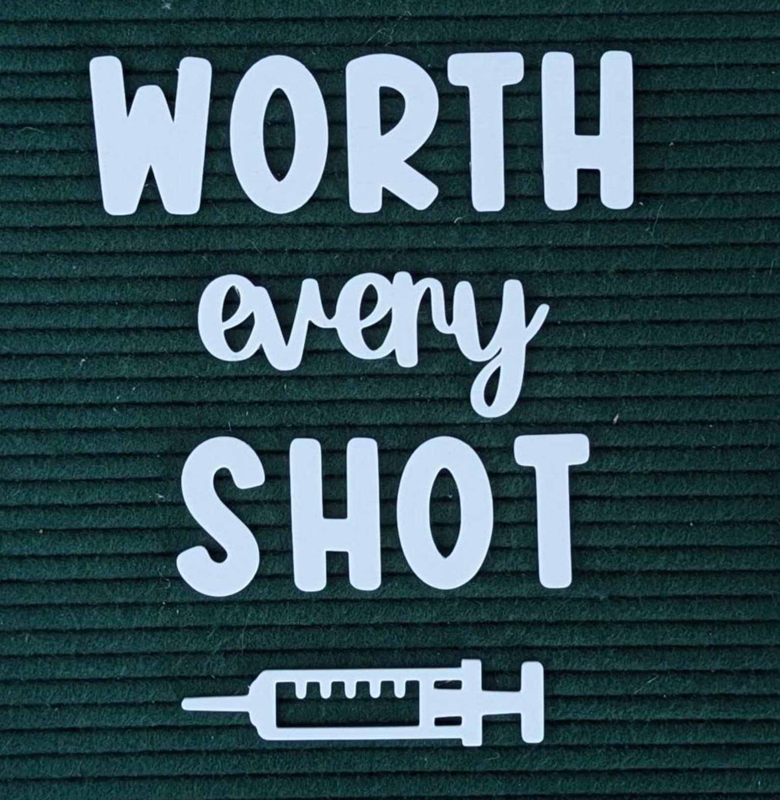 IVF Letter Board Worth Every Shot Icons - Test Tube, Rainbow Baby ...