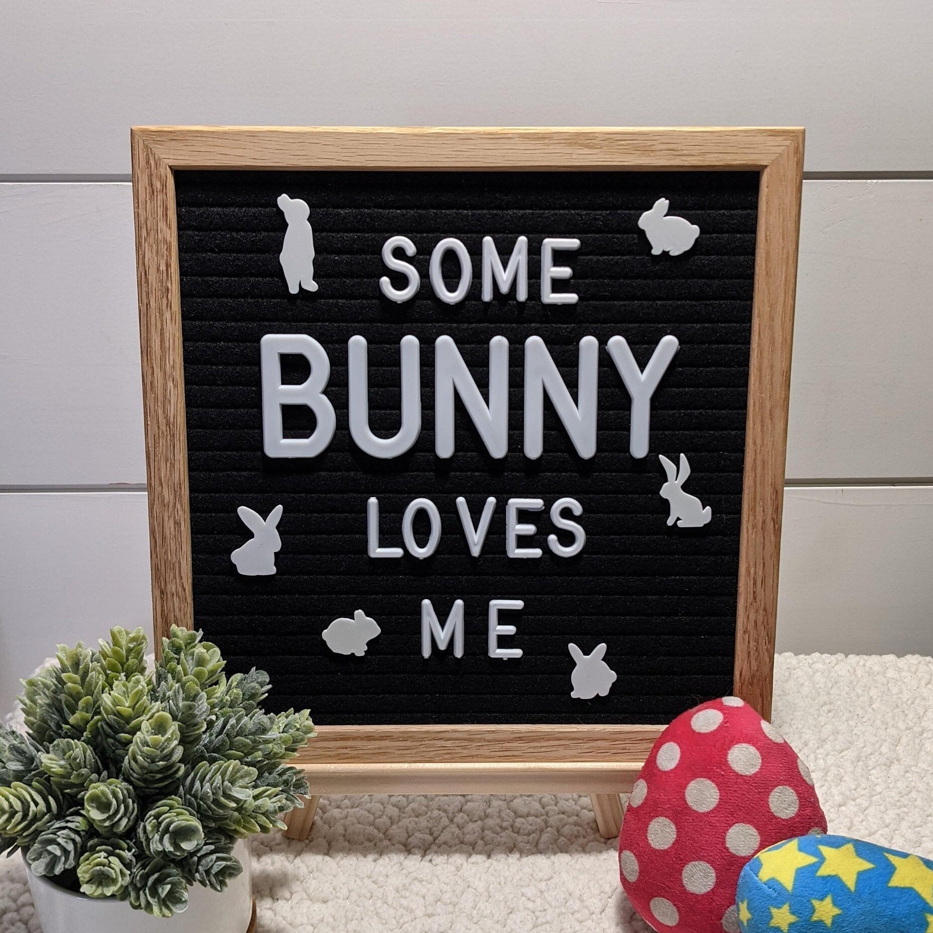 Easter Bunnies Letter Board Icons Springtime Felt Board | Etsy