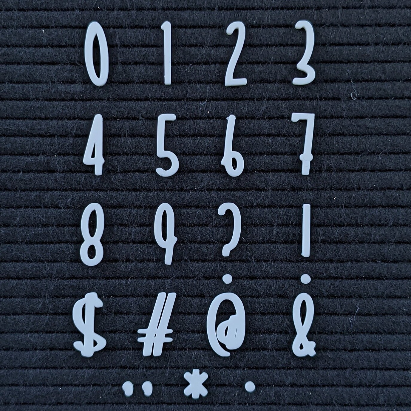 Letter Board Number Set Boho Farmhouse Felt Boards Number and - Etsy