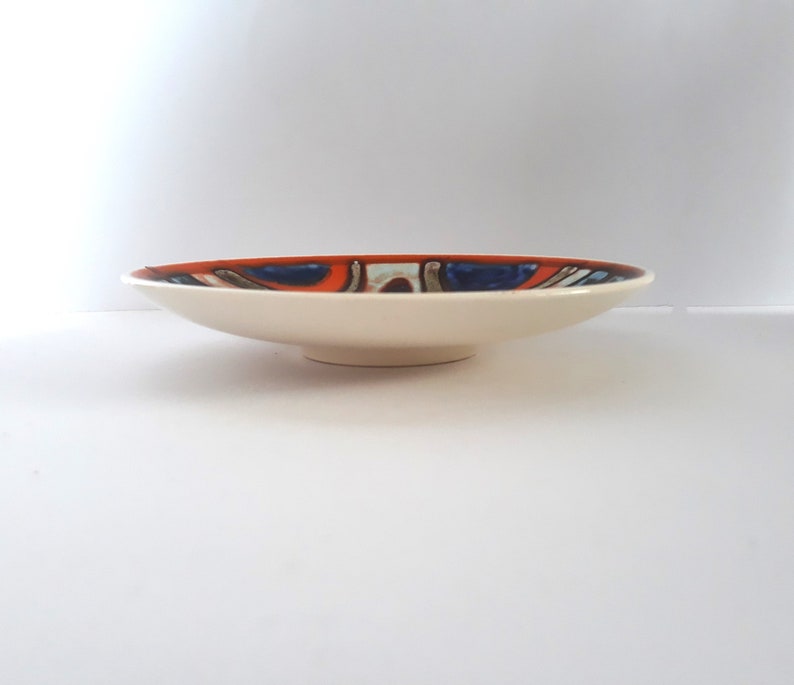 Vintage Poole Pottery Plate, 1960s Delphis Range, Signed Carole Holden ...