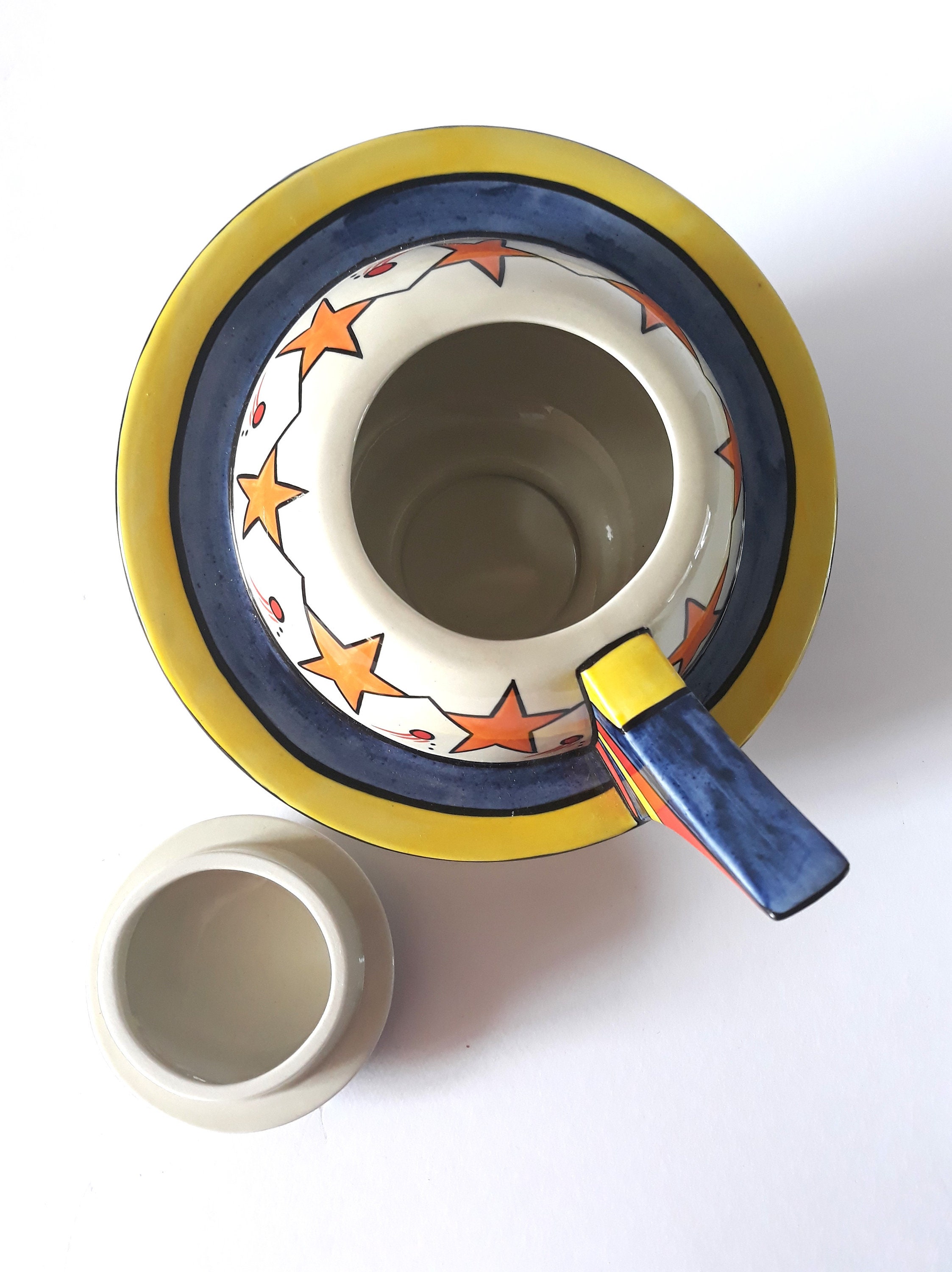 Lorna Bailey Pottery Teapot, Odyssey Space Design, Limited Edition, Old ...
