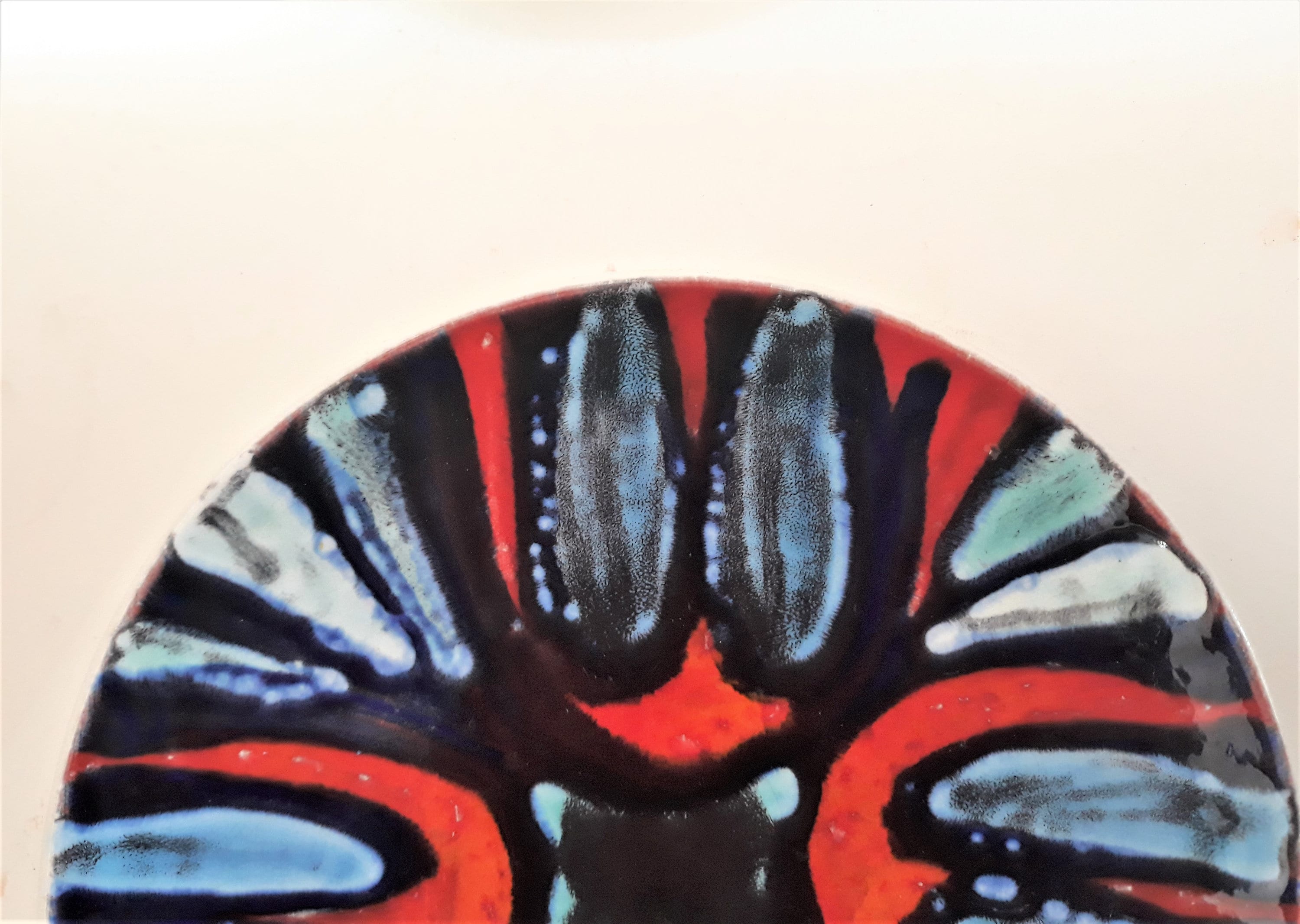 Vintage Poole Pottery Plate, Delphis Range 1960s, Signed, Abstract ...
