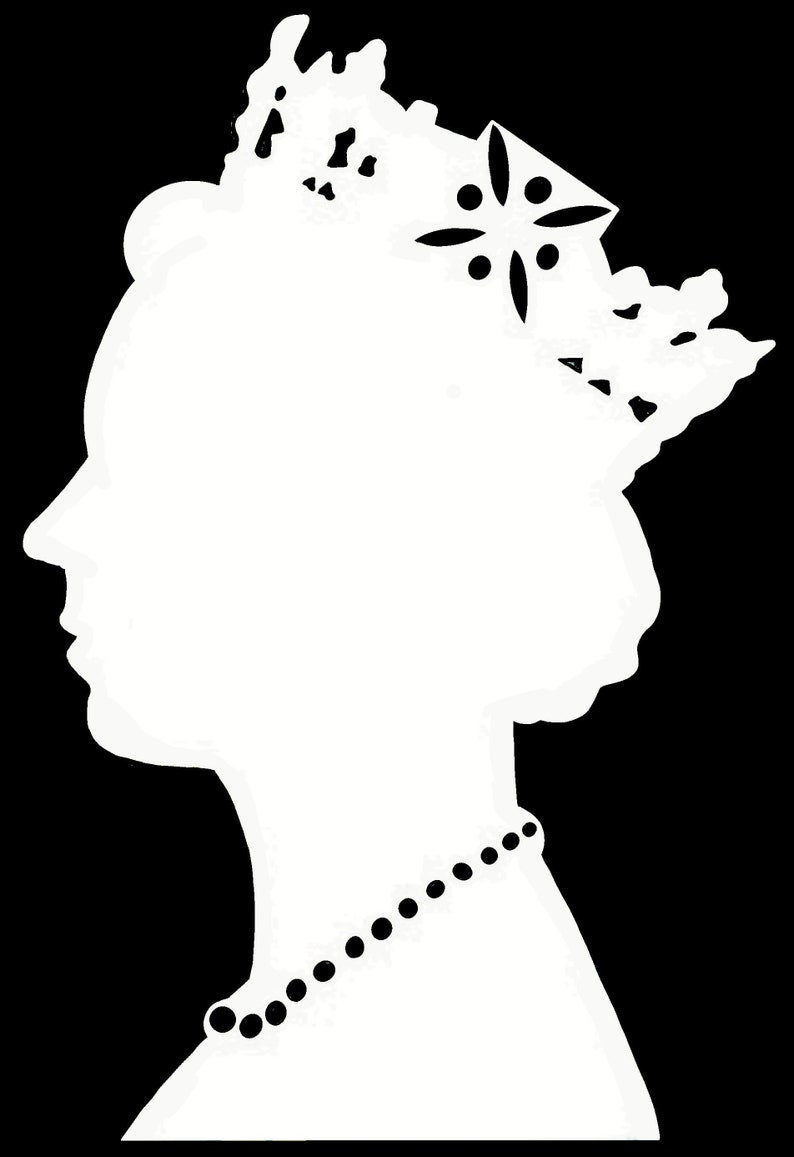 Queens Face Svg Queen Silhouette Svg - Etsy