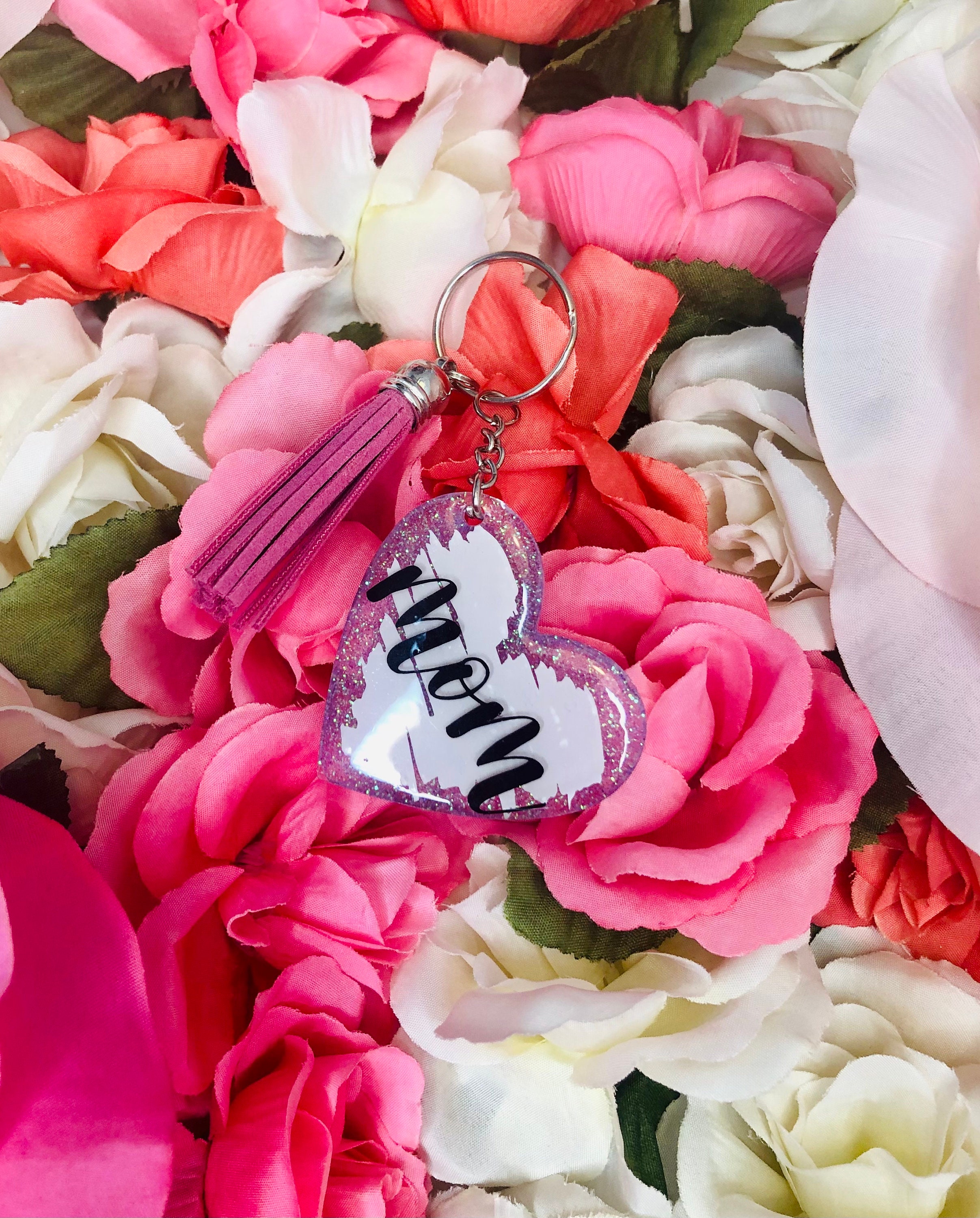Heart Acrylic Keychains