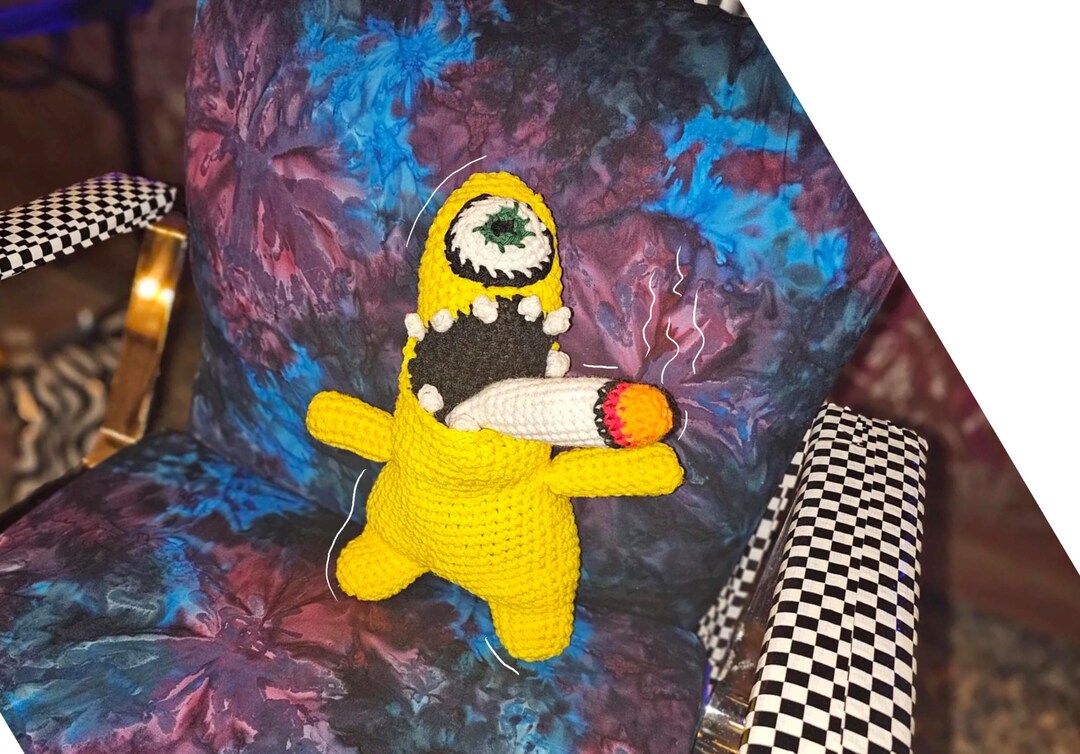 EDM Plushie Subby Cyclops trippy Yarn - Etsy