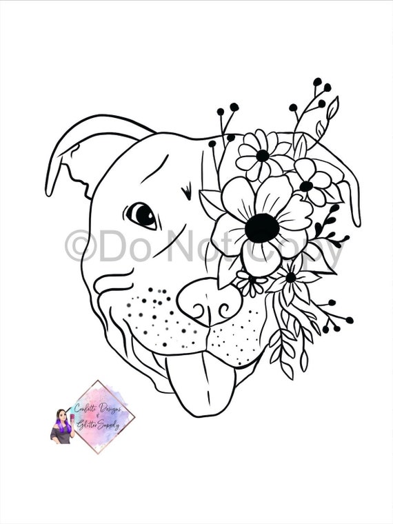 Pittie Svg - Etsy