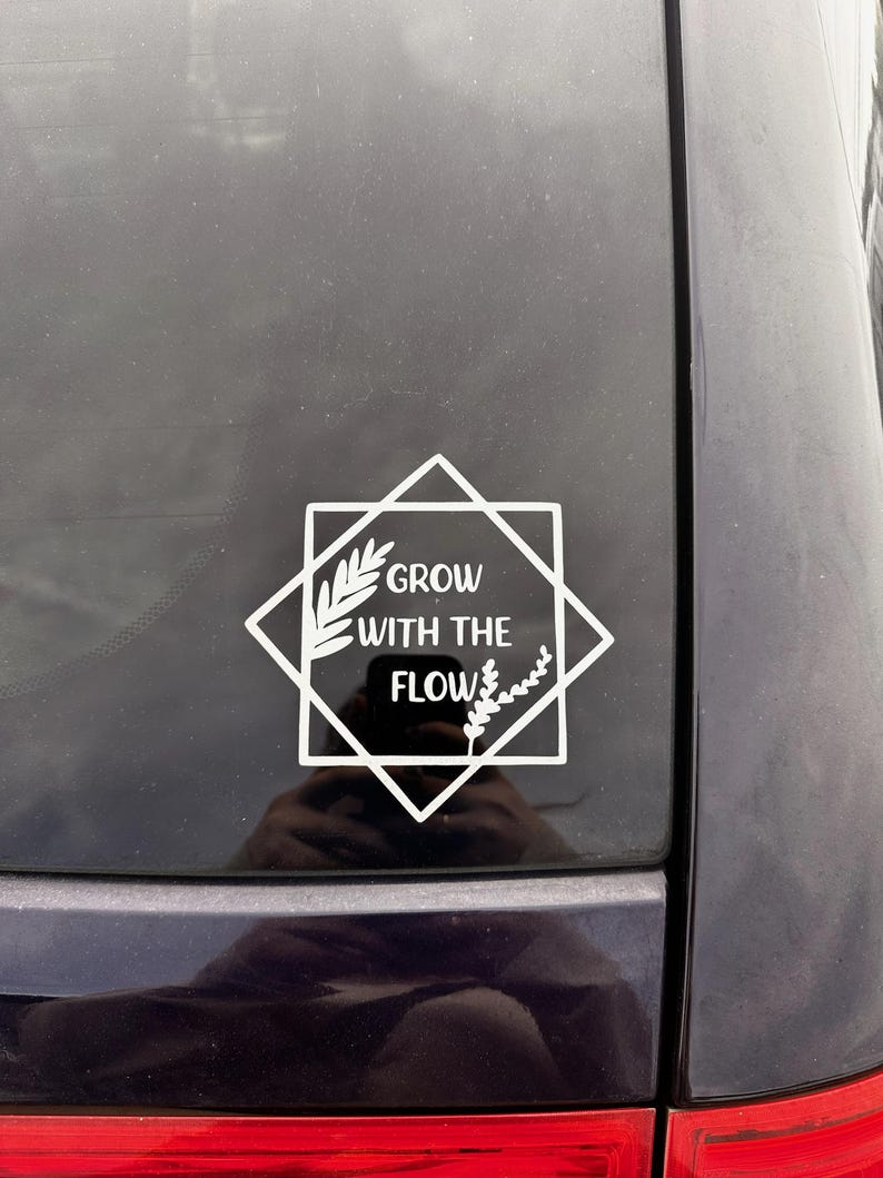Grow With the Flow Flowstar Car Decal - Vinyl Car Decal - Flowstar ...