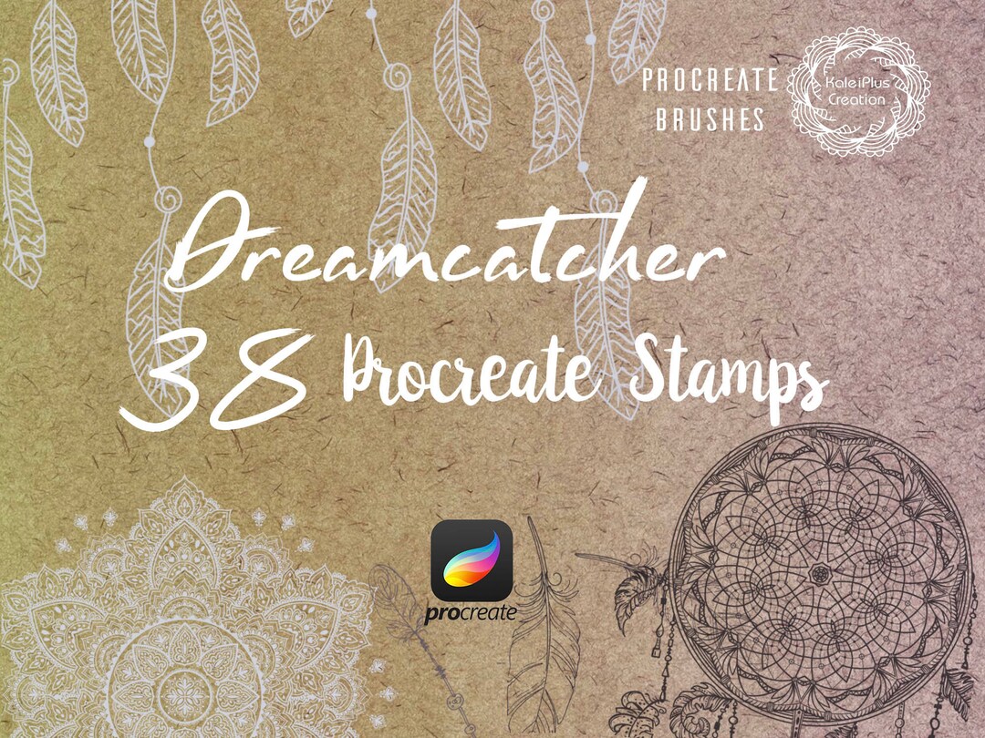 Dreamcatcher Procreate Brushes Stamps,dreamcatcher Tattoo Design,doodle ...