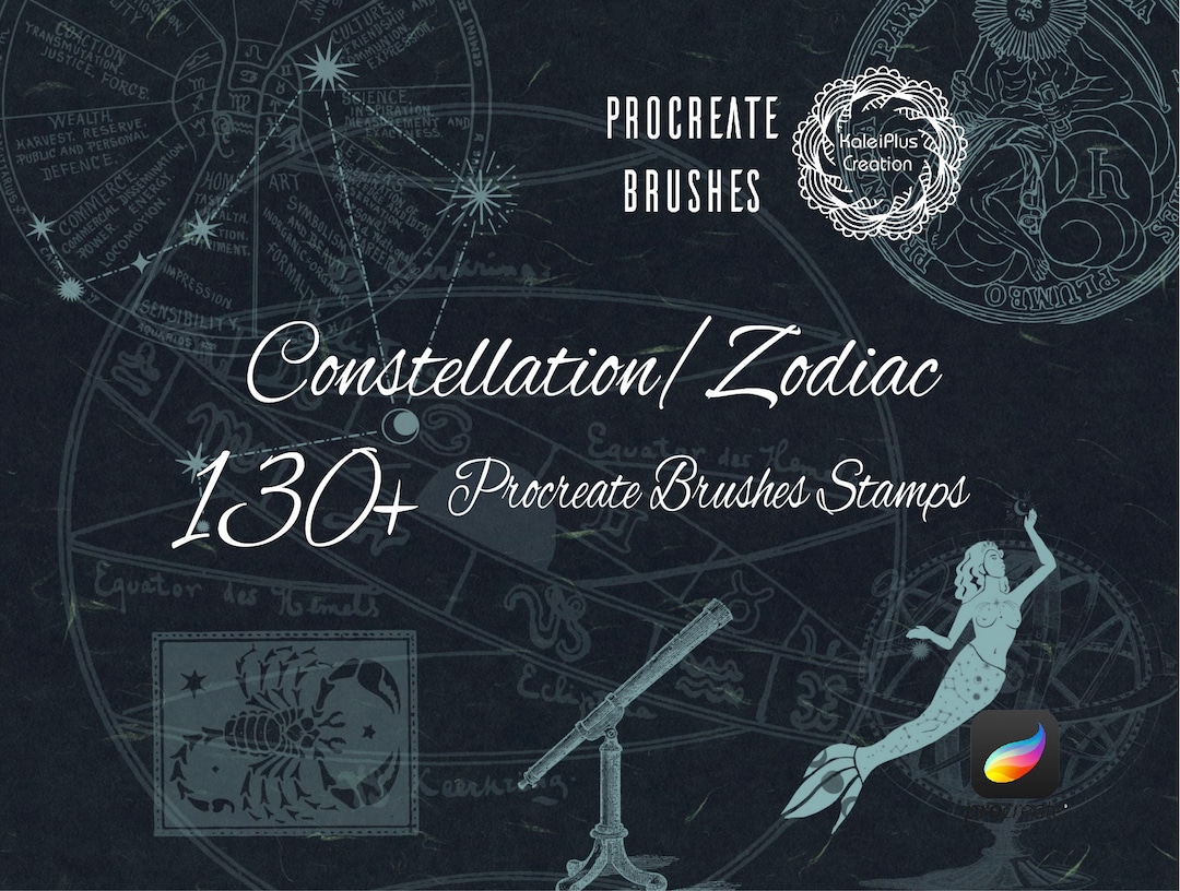 Constellation Procreate Brushes Stamps,horoscope Procreate Brushsets,zodiac Brushes,astrology ...