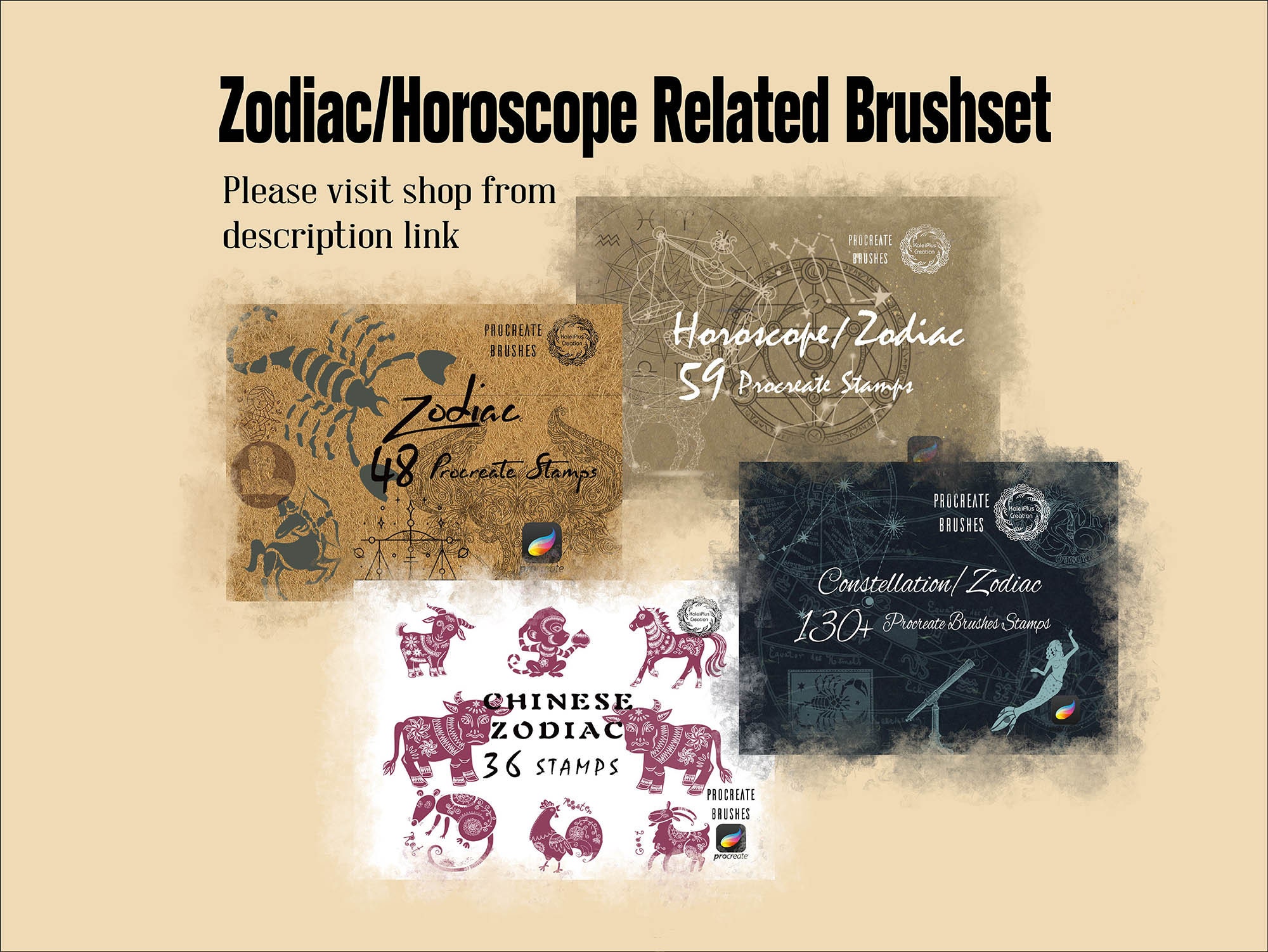 Zodiac Procreate Brushes Stamps,constellation Tattoo Design,horoscope ...
