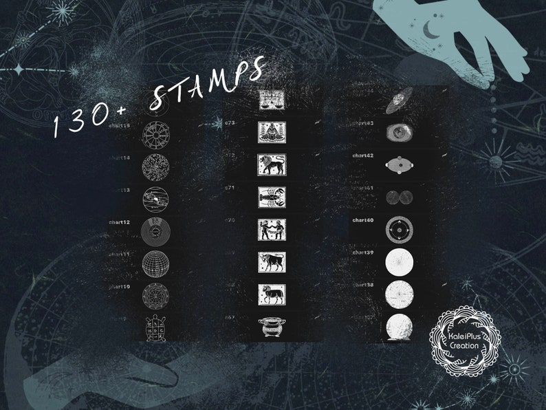 Constellation Procreate Brushes Stamps,horoscope Procreate Brushsets ...