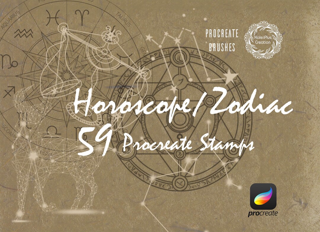 Horoscope Procreate Brushes Stamps,constellation Procreate Brushsets ...