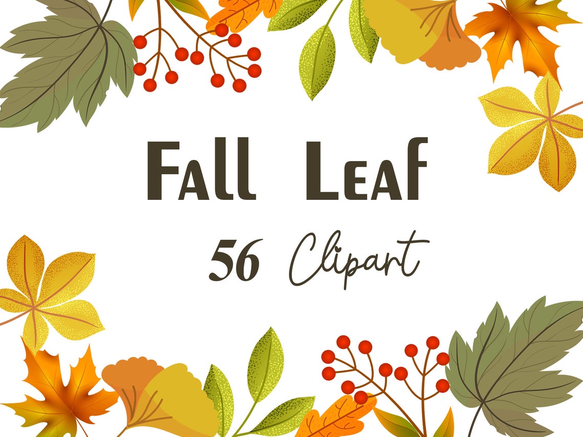 Fall Leaf Clipart, Clipart, Autum Leaves Watercolor Clipart, Fall ...