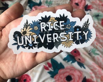 Rice University Bumper Sticker - Etsy