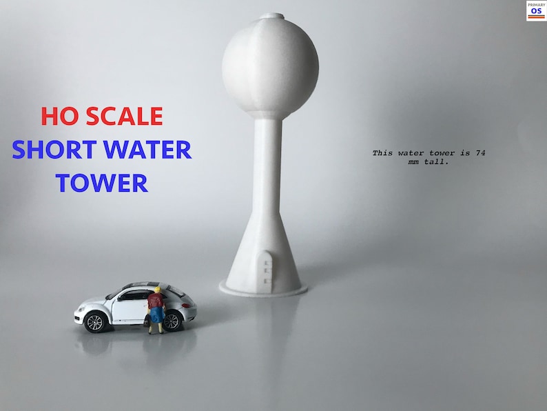 1/87 Scale Short Spherical Water Tower - Etsy