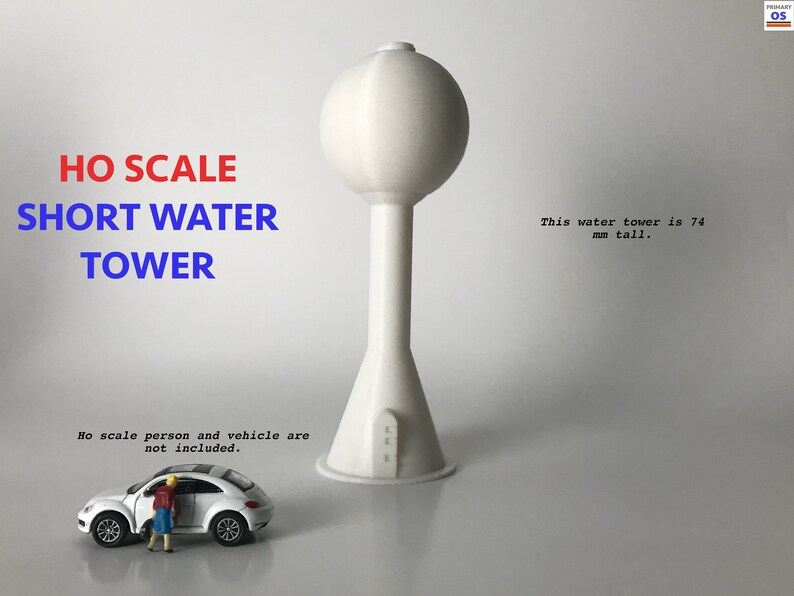 1/87 Scale Short Spherical Water Tower - Etsy
