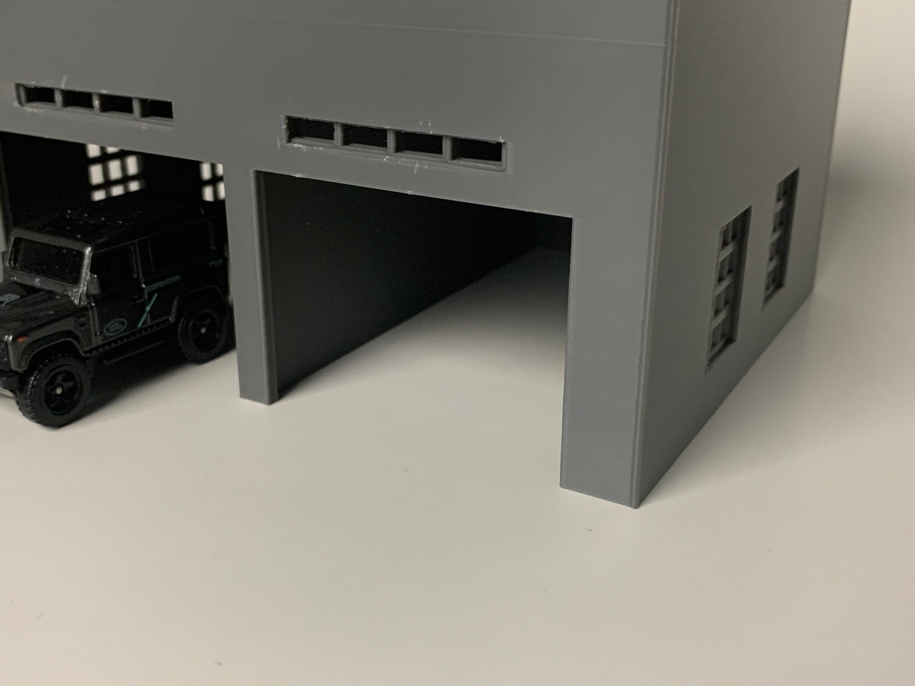 1/64 Scale Car Garage City Diorama (grey) (S Scale) (matchbox ...