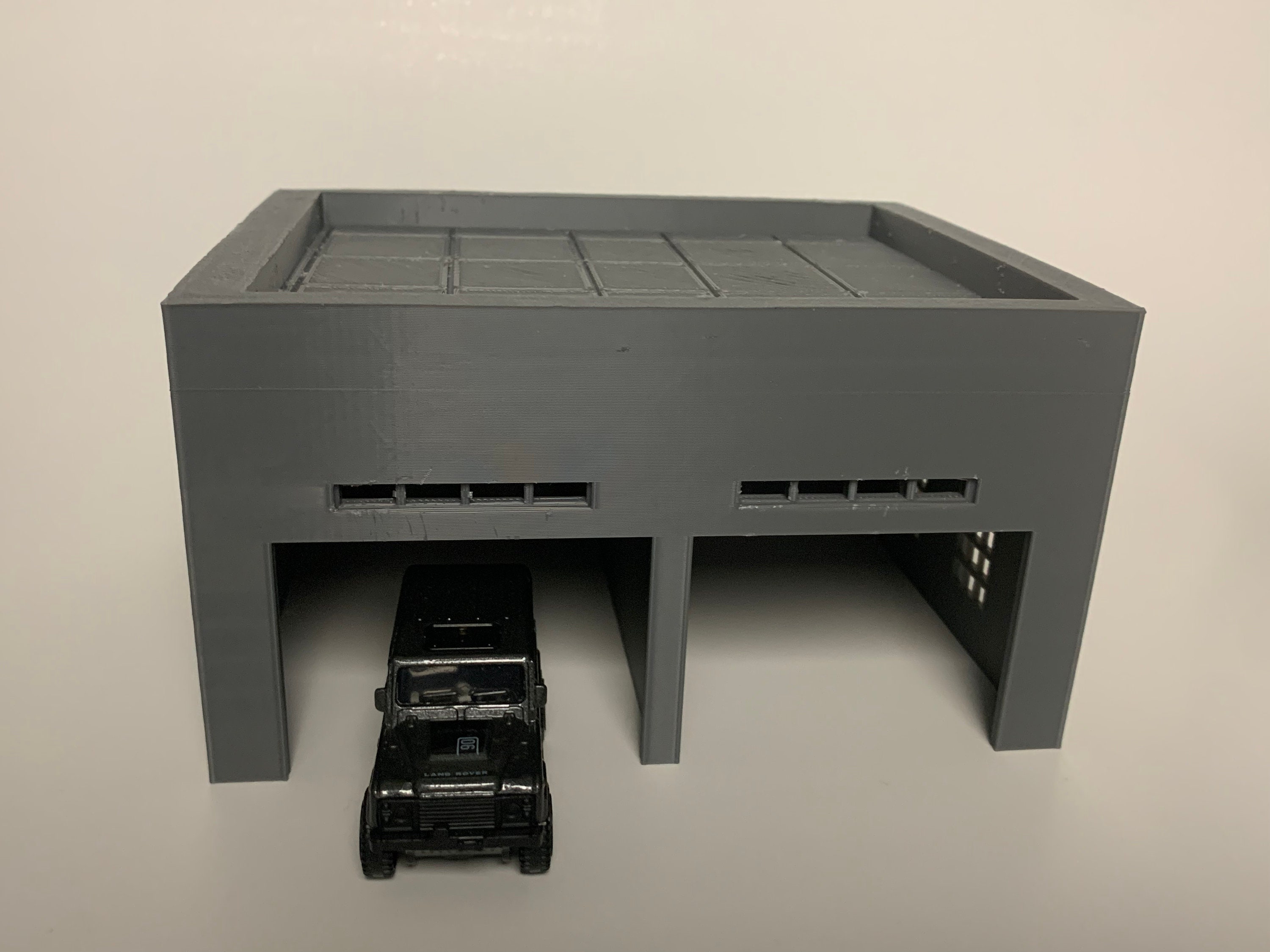 1/64 Scale Car Garage City Diorama (grey) (S Scale) (matchbox ...