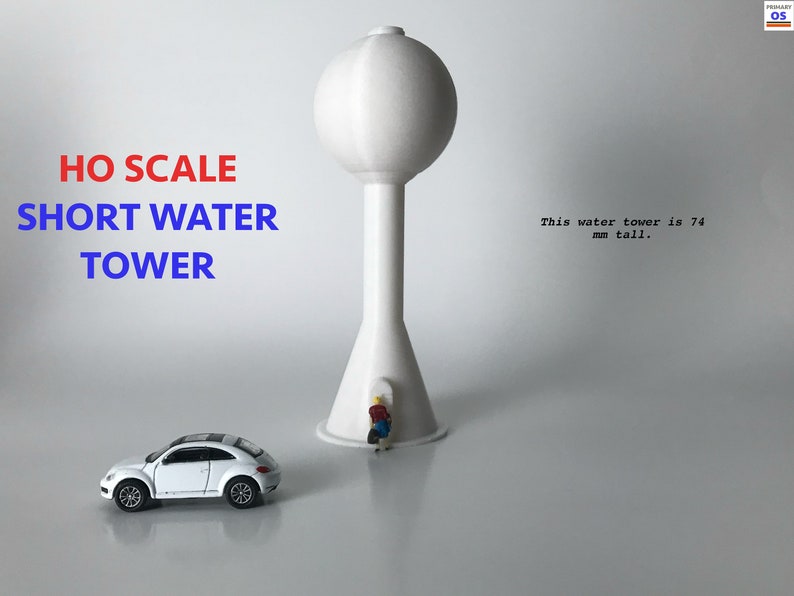 1/87 Scale Short Spherical Water Tower - Etsy