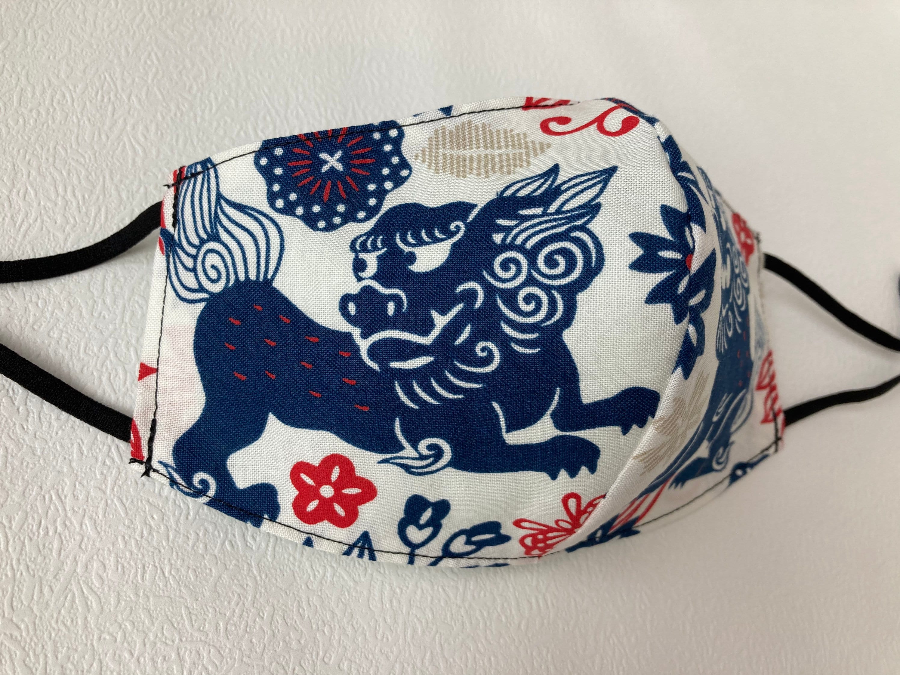 Okinawa Shisa japanese Style Face Mask 100% Cotton Reusable - Etsy