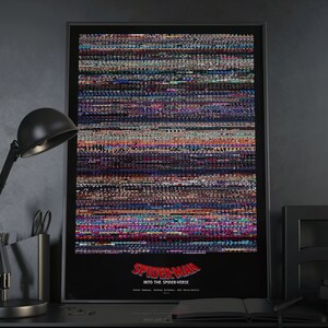 Spider-man: Into the Spider-verse Frame Poster, Spider Man Movie Poster ...