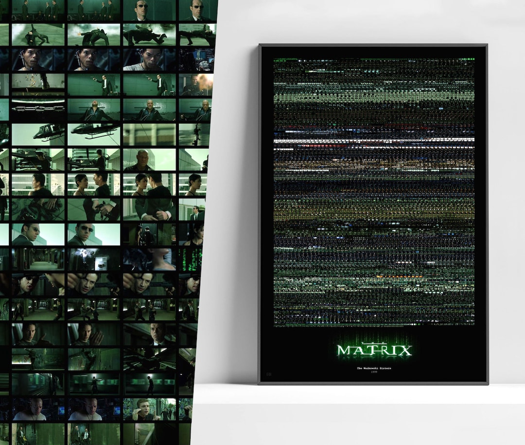 The Matrix 1999 Frame Poster, the Matrix Poster, the Matrix Movie ...