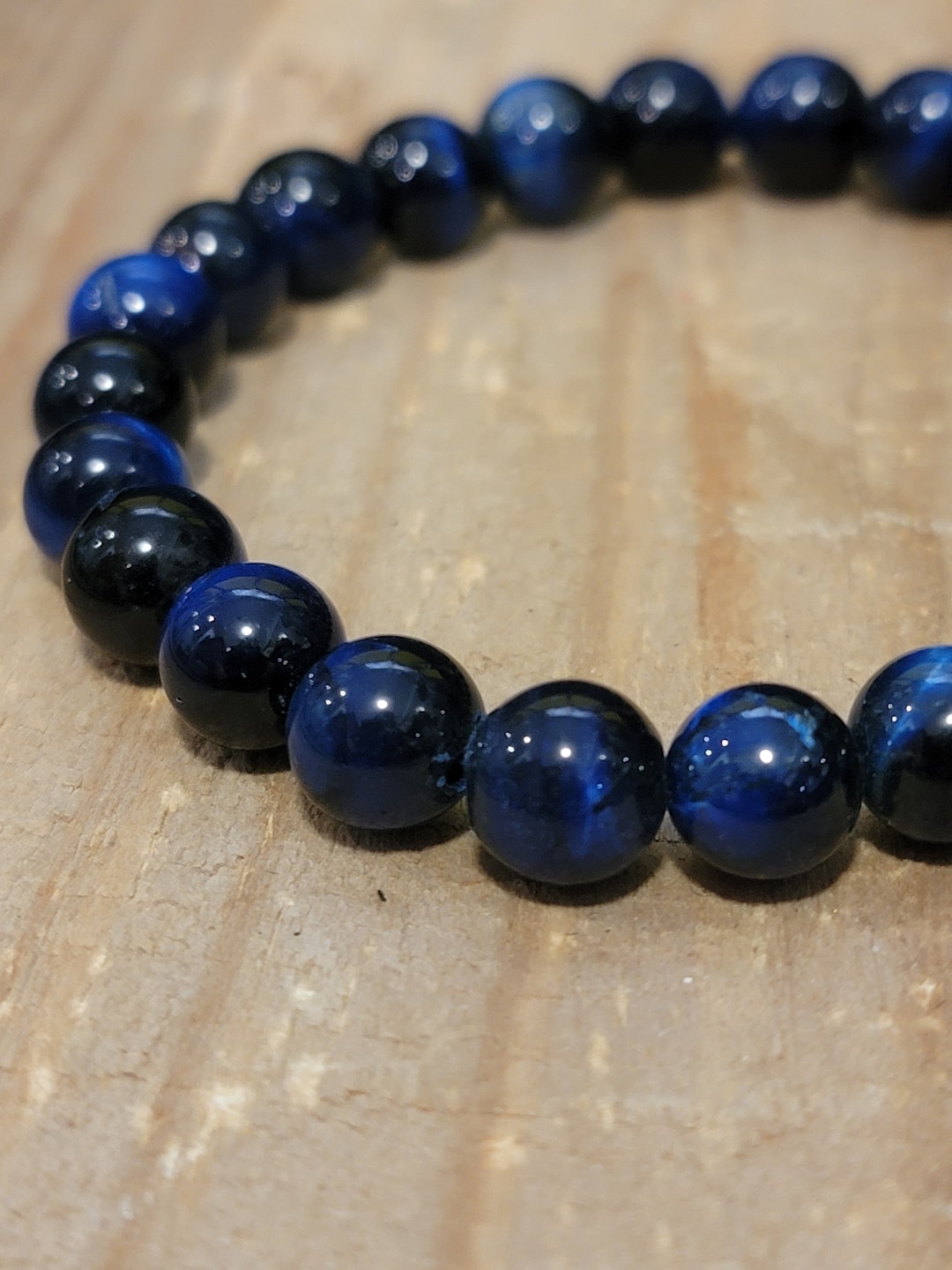 Blue Tigers Eye Bracelet | Confidence Bracelet - Etsy