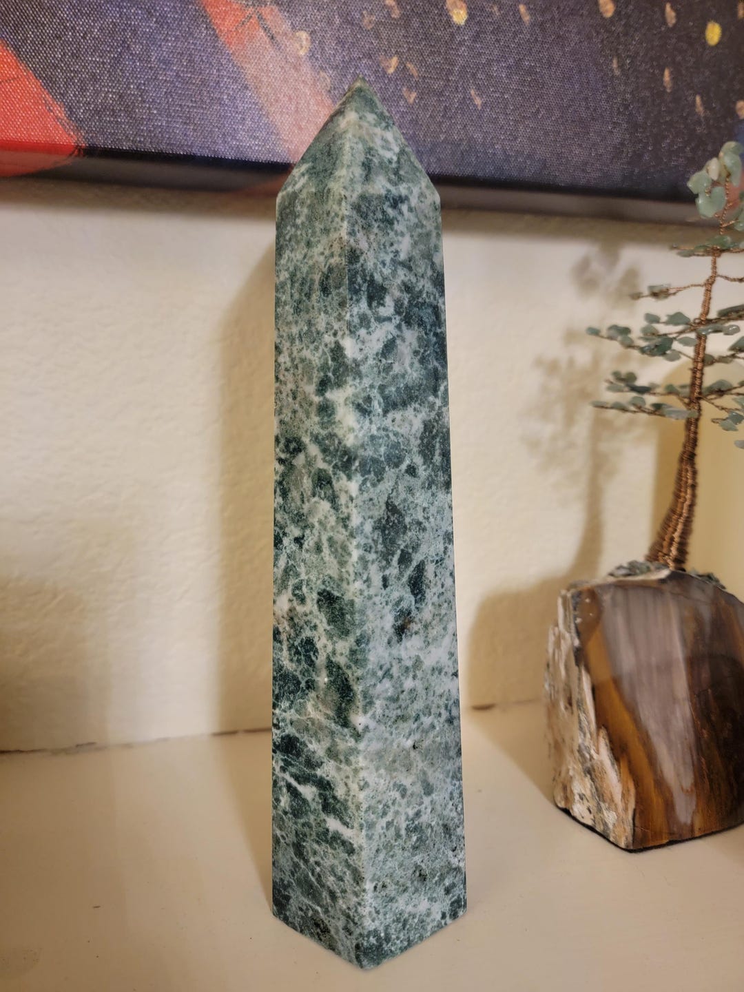 Tree Agate 9.5" Tower - Etsy