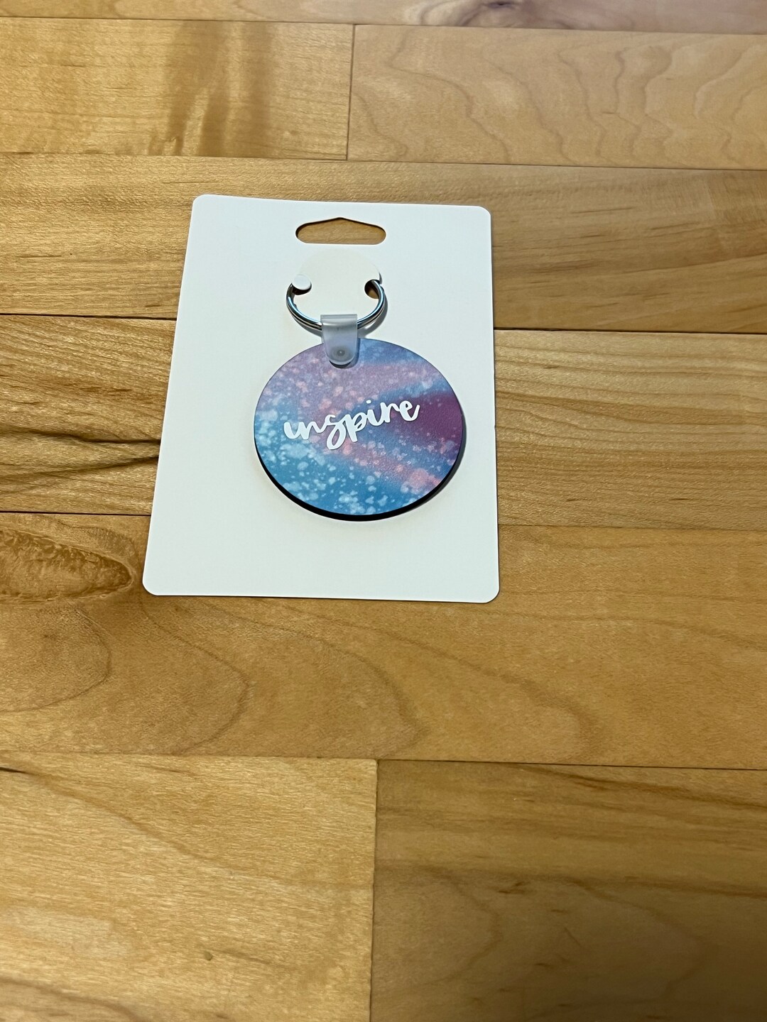 Inspire Sublimated Circle Keychain/sublimation Keychain/splatter ...