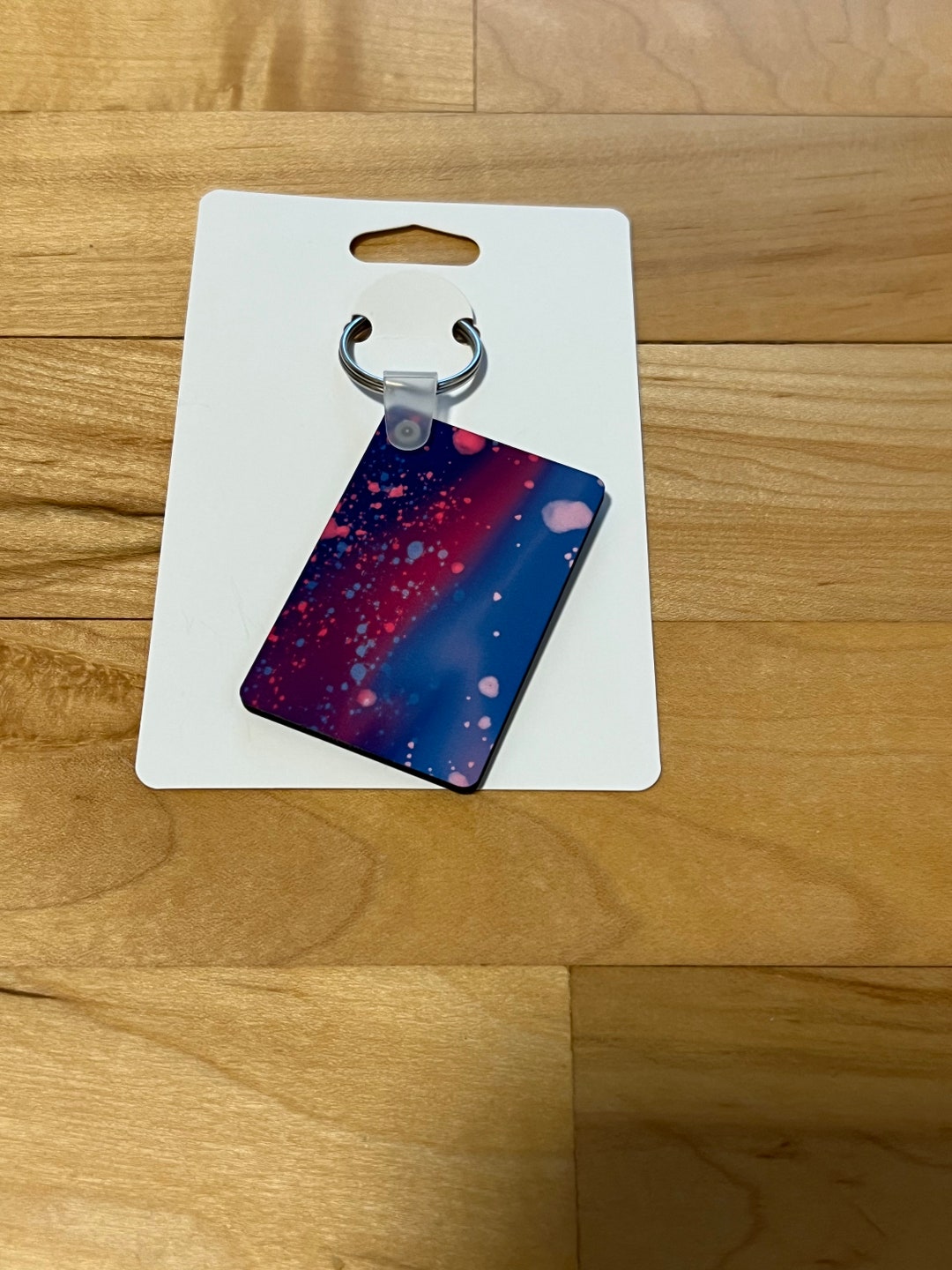 Splatter Pink Purple Keychain/sublimation Keychain/splatter Keychain ...